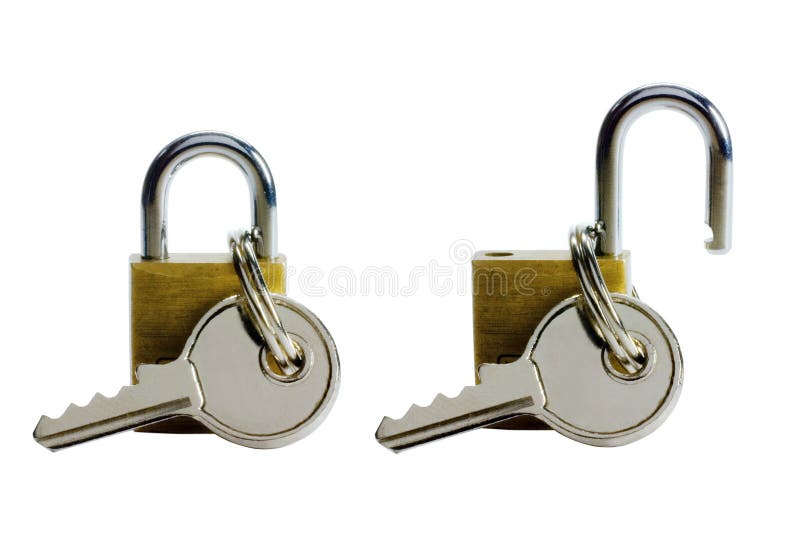 Lock with key stock image. Image of unauthorized, macro - 2231511