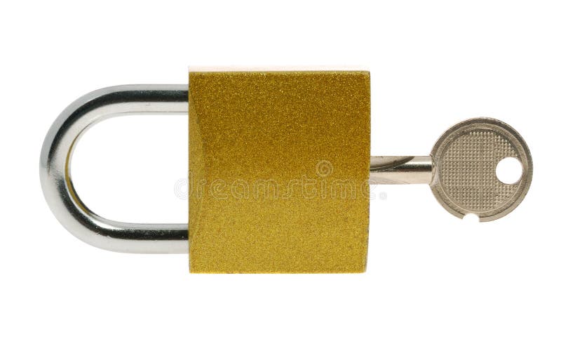 Lock and key stock image. Image of safety, objects, chrome - 7287017