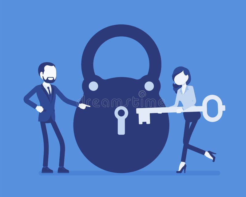 Lock and Key, Business Problem Solving and Decision Making Metaphor ...