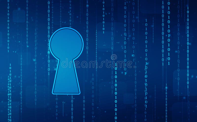 Lock Key Hole on Digital Screen,cyber Security Concept Background ...