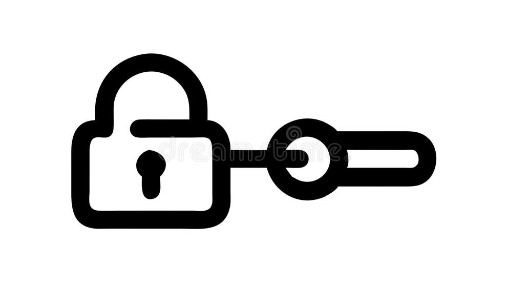 Lock and Key Icon, Representing Security and Access, Vector Design Generative AI Stock Vector ...