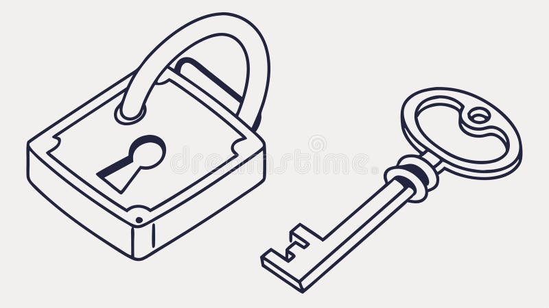 Lock and Key Illustration, Security, Access, Symbol, Solution, Vector ...