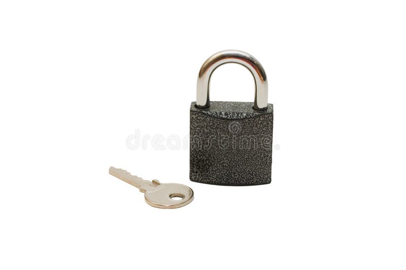 Lock and key isolated stock image. Image of icon, close - 13053559