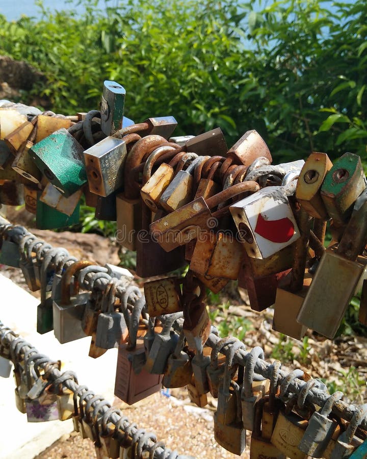 Lock editorial photography. Image of thailand, chantaburi - 120453472