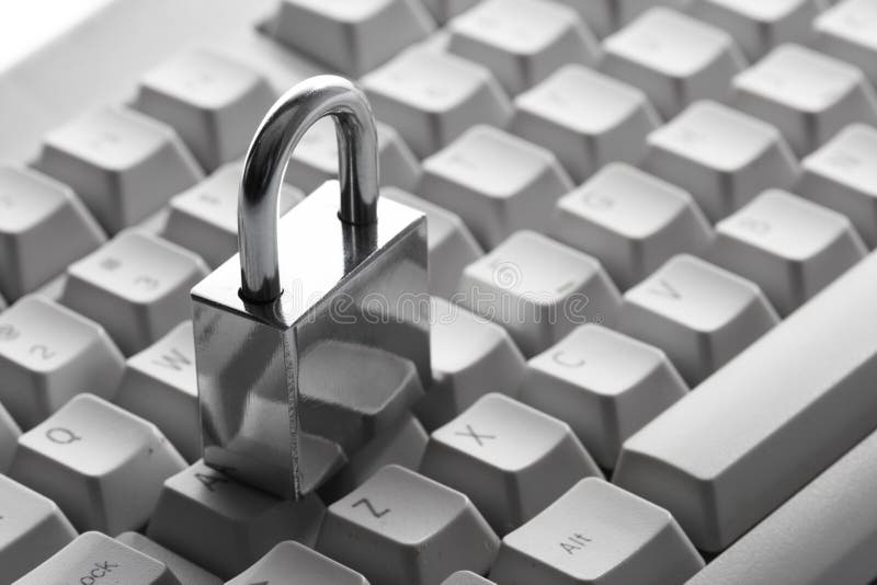 Computer Security stock image. Image of lock, security - 9692451