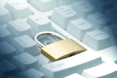 Lock and keyboard stock photo. Image of communicate, stop - 1599862