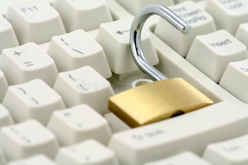 Lock and keyboard stock image. Image of connecting, locked - 1651987