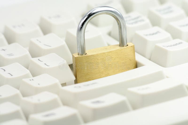 Lock and keyboard stock image. Image of keyboard, communication - 1651989