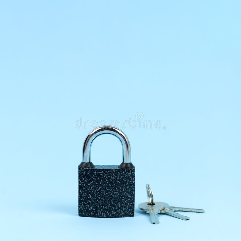 Lock and Keys Like Symbol of Security Concept Stock Image - Image of ...