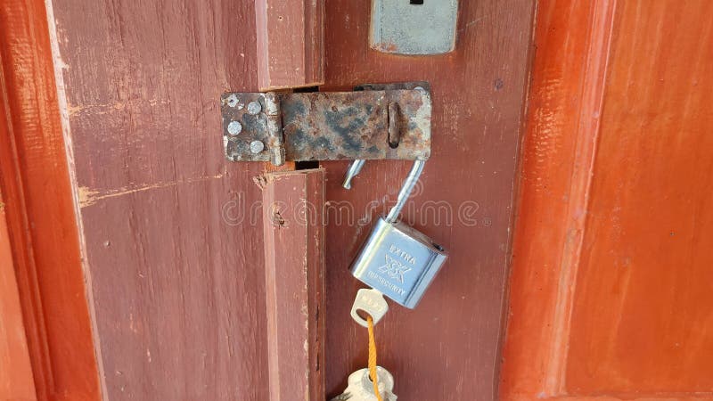 Lock and Keys To Security at the Door Editorial Image - Image of keys ...