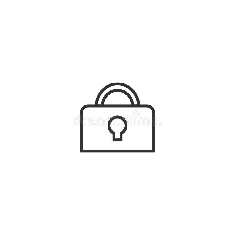 Security Line Icons Collection. Set of Simple Icons Stock Vector ...