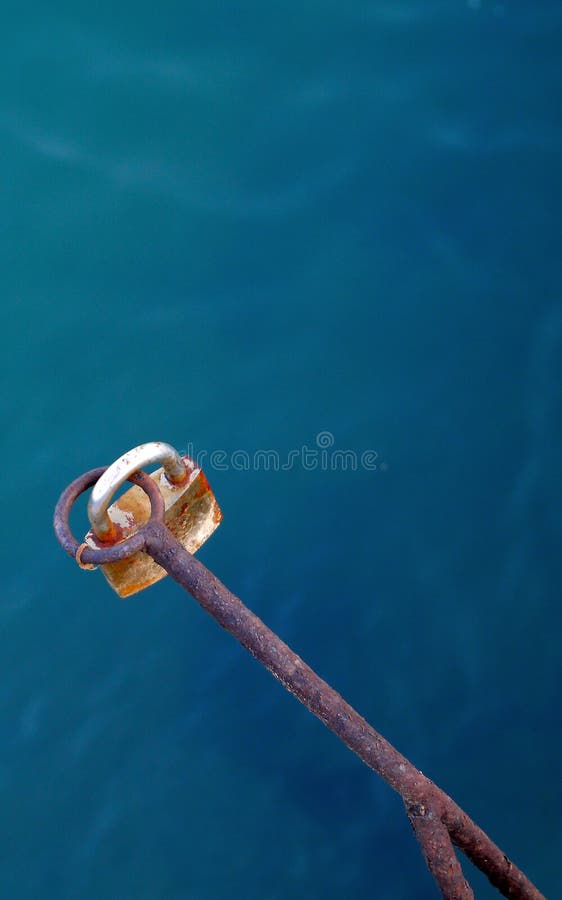 Lock locked with key stock photo. Image of metal, nature - 145939276