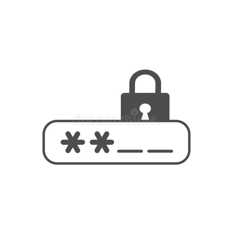 Lock, Login, Password, Safe Security Icon Vector Illustration Flat ...