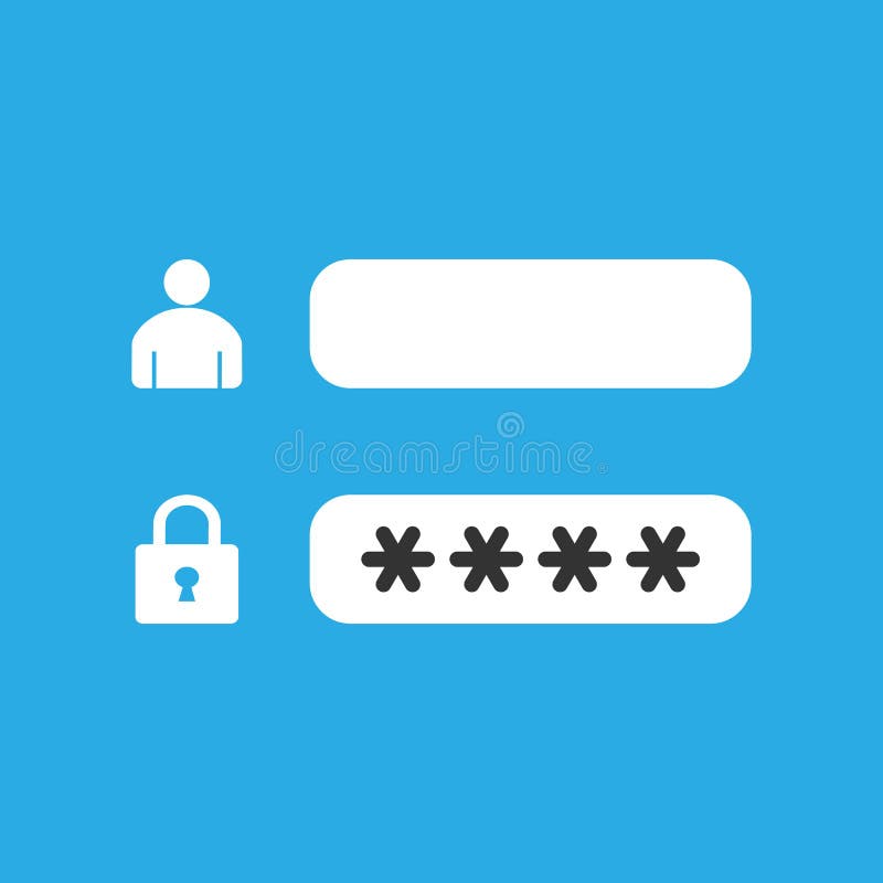 Lock, Login Password Security Icon Vector, Flat Design Stock ...