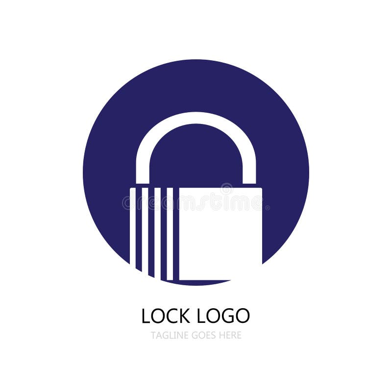 Lock logo vector stock illustration. Illustration of technology - 173583388