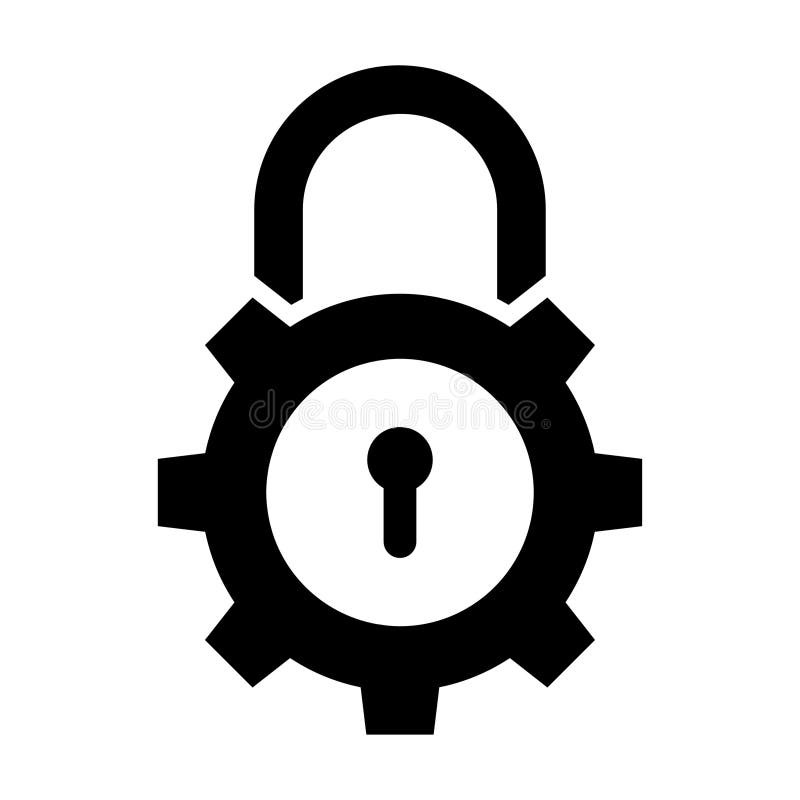 Lock Management Icon stock vector. Illustration of padlock - 291883884