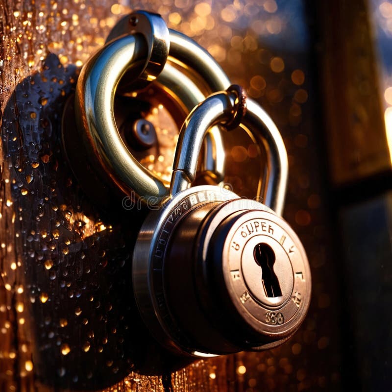 Lock , Mechanical Security Device To Protect and Guard Stock ...