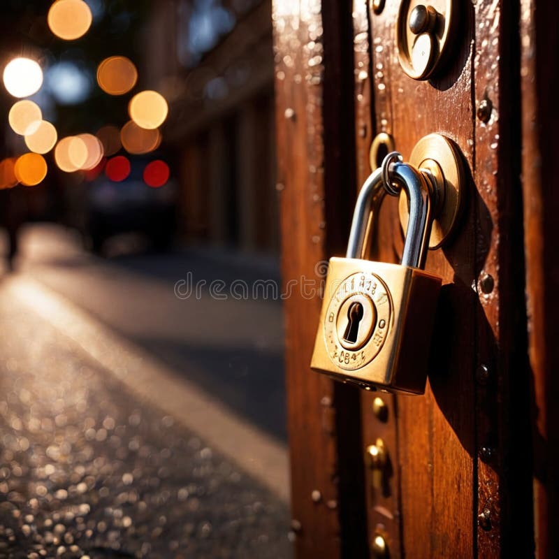 Lock , Mechanical Security Device To Protect and Guard Stock ...