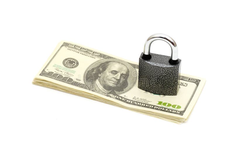 Lock and money stock photo. Image of finance, protection - 17445740