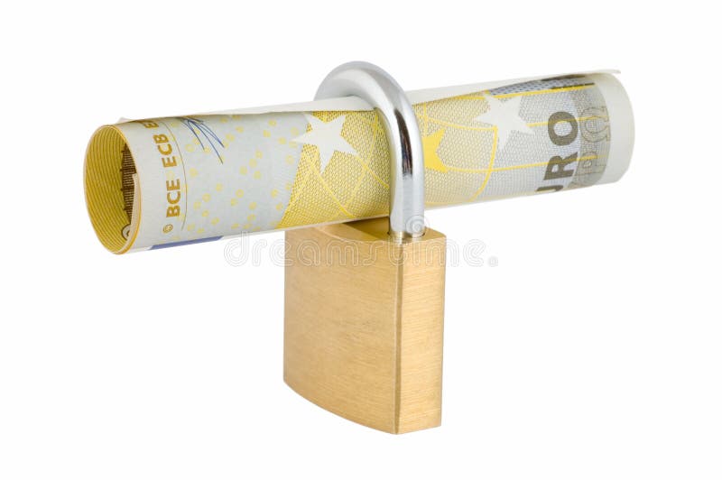 Locked Money - Financial Security Stock Image - Image of bills ...