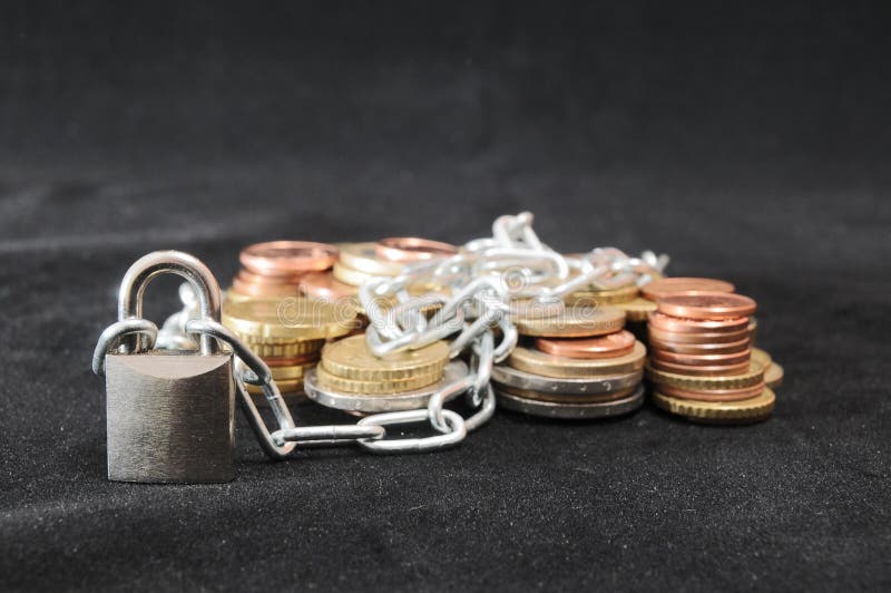 Lock and Money stock photo. Image of lock, currency, planning - 31957200