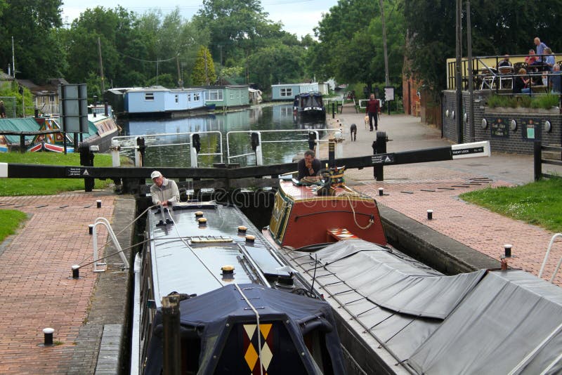 Lock navigation editorial image. Image of nottinghamshire - 55782730