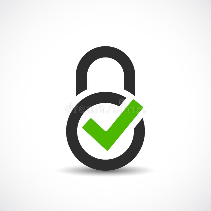 Lock icon stock illustration. Illustration of locked - 17643636