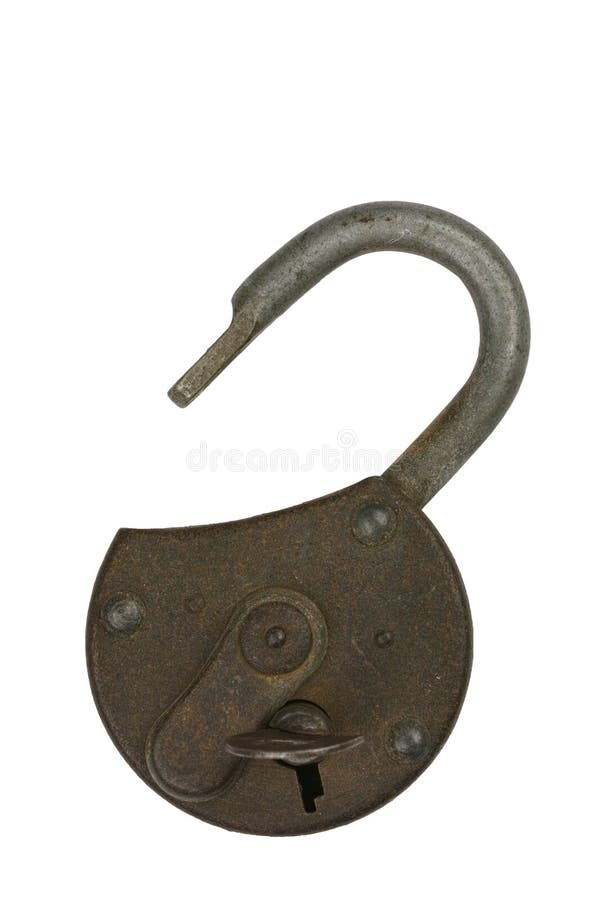 Lock stock photo. Image of safety, padlock, brown, device - 41199688