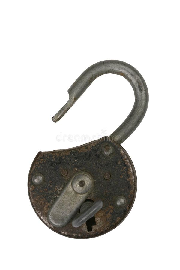 Lock stock photo. Image of brown, aged, shut, close, metal - 41199702