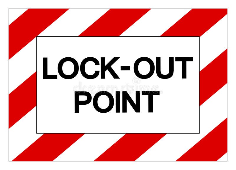 Lock Out Point Point De Verrouillage Symbol Sign, Vector Illustration ...