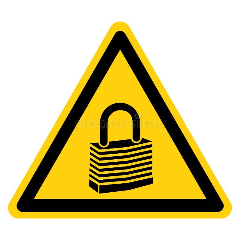Lock Out for Safety before You Start Symbol Sign, Vector Illustration ...