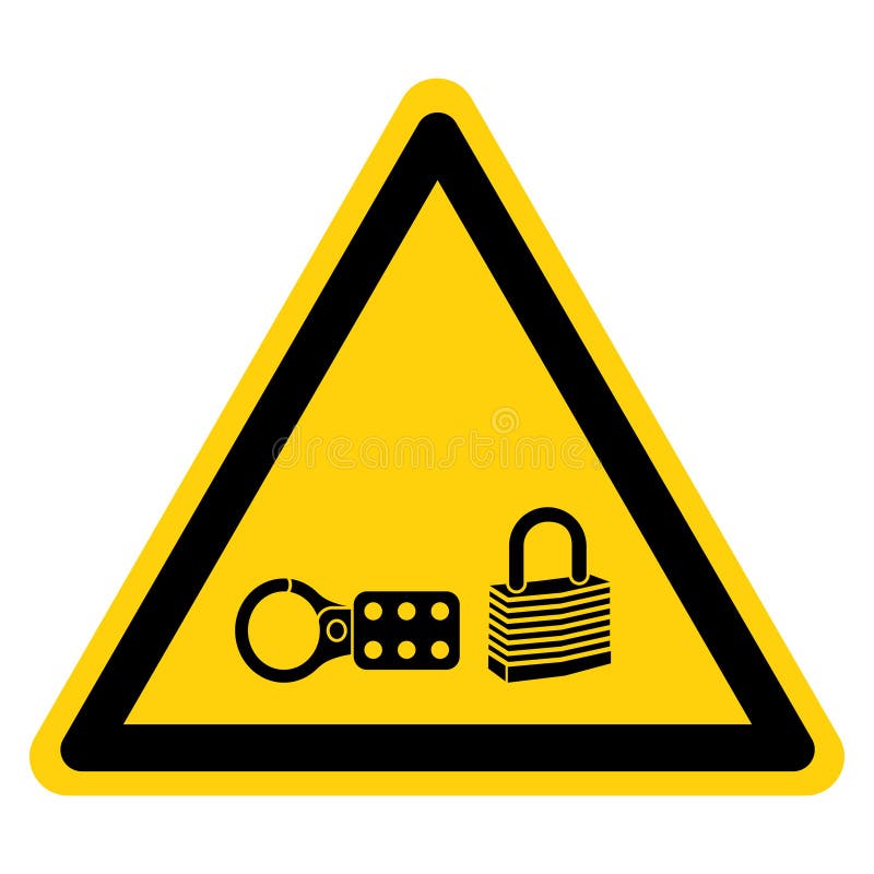 Lock Out for Safety before You Start Symbol Sign, Vector Illustration ...