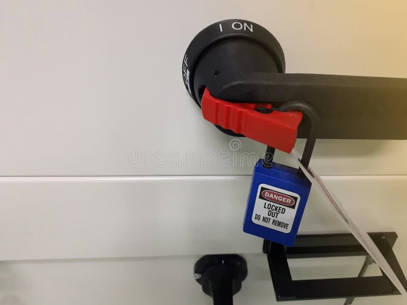 Lock out stock image. Image of technology, protection - 221355019