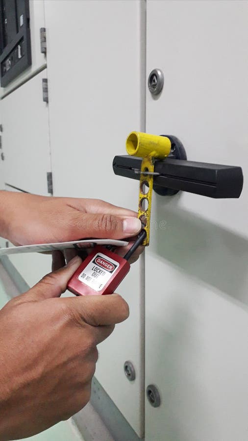 Lock Out& Tag Out , Safety Sign Stock Photo - Image of lockout, keys ...