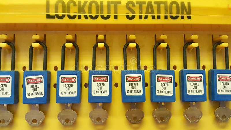 Lock out stock photo. Image of industrial, metal, lockout - 98271430