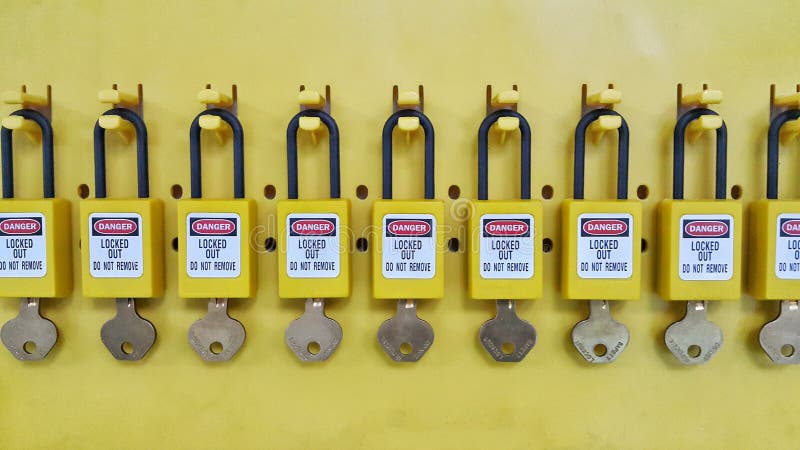 Lock out stock photo. Image of motor, industrial, lock - 98271530