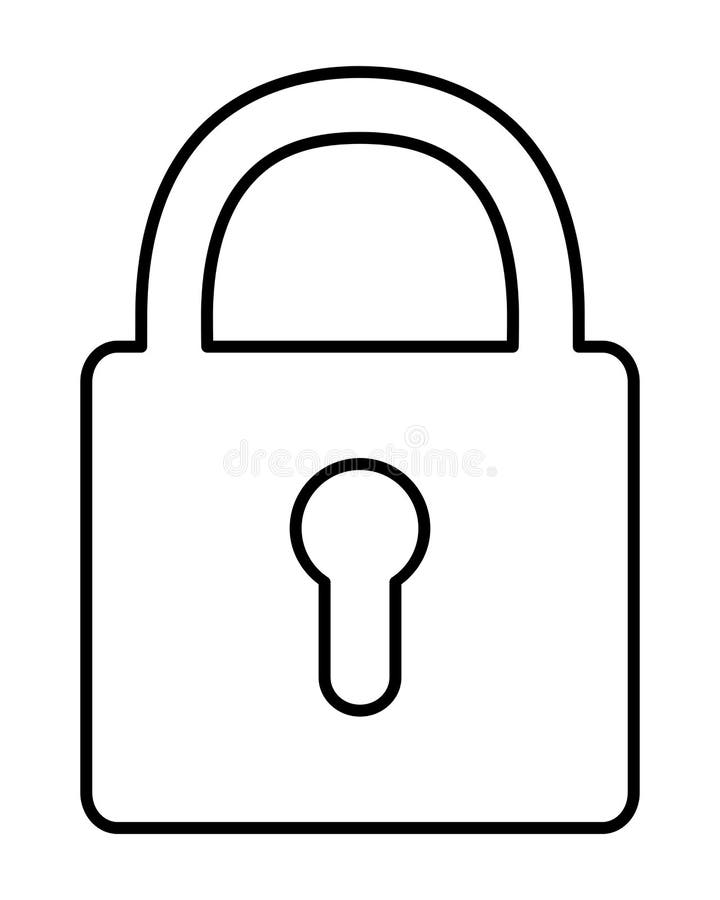 Lock Clipart Outline Images