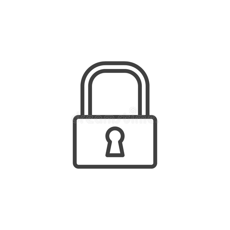 Lock, Padlock Circular Line Icon. Password Round Colorful Sign. Flat ... Lock, Padlock Circular Line Icon. Password Round Colorful Sign. Flat ...