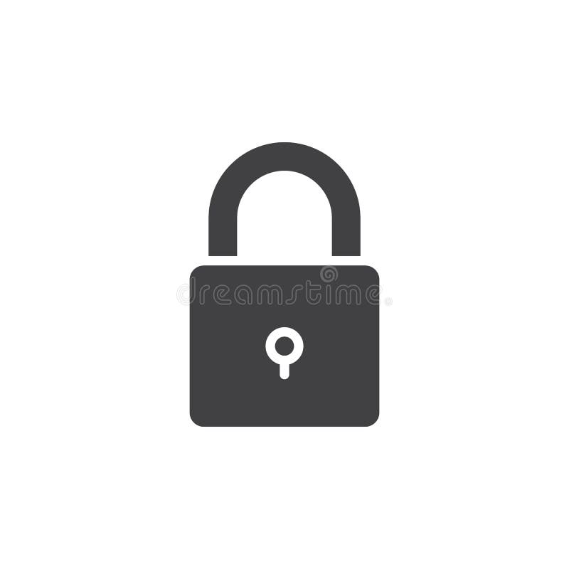 Lock, Password Icon Vector, Filled Flat Sign, Solid Pictogram Isolated ...