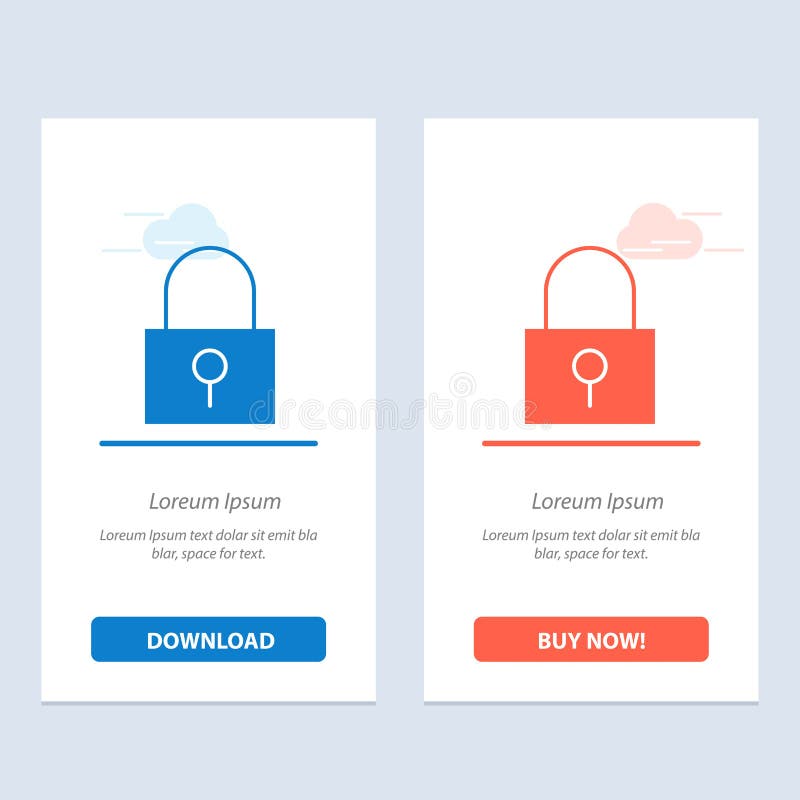 Lock, Password, Password Lock, Secure Password Blue and Red Download ...