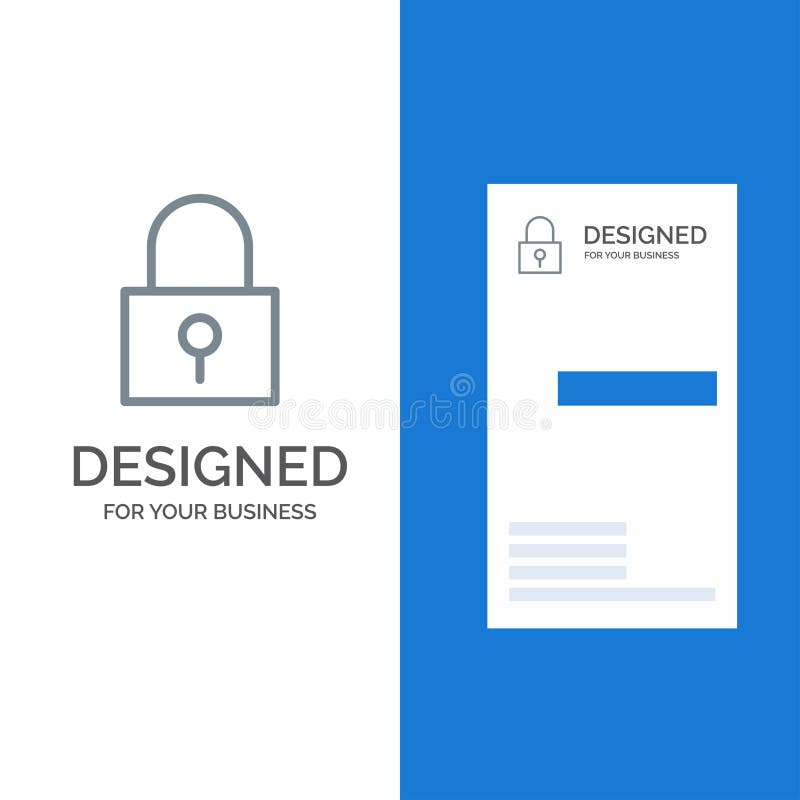 Lock, Password, Password Lock, Secure Password Grey Logo Design and ...