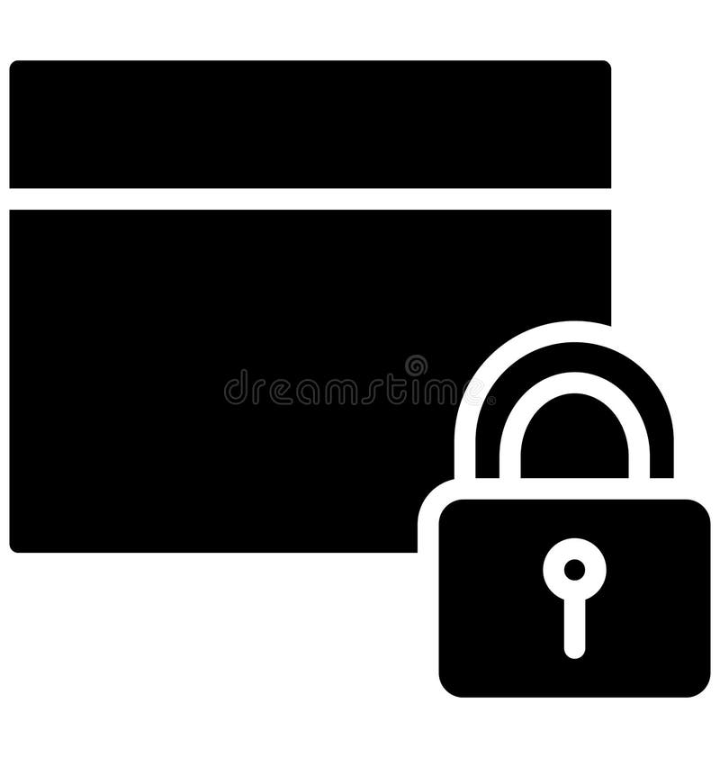 Lock, Payment Secure Isolated Vector Icon that Can Be Very Easily Edit ...