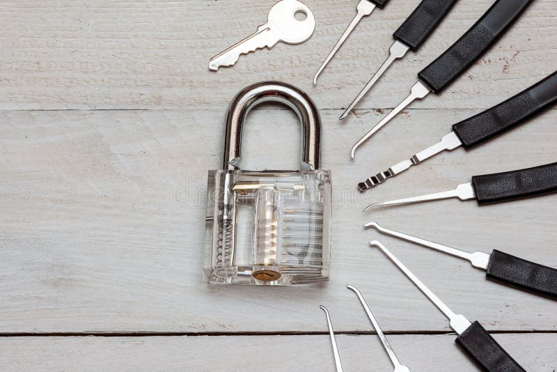 An lock pick stock photo. Image of safety, unlock, device - 100014040