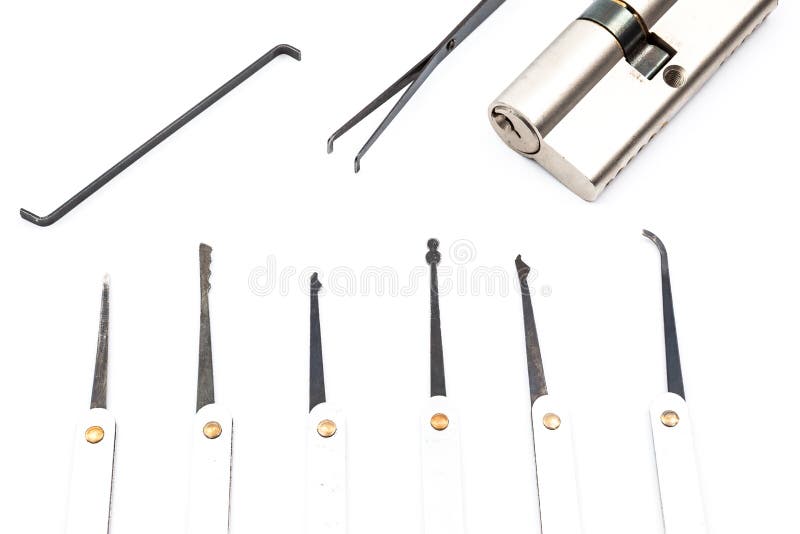 An lock pick stock image. Image of tension, head, wrench - 84148935