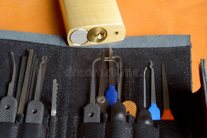 Lock picking tools stock photo. Image of barrels, break - 65492144