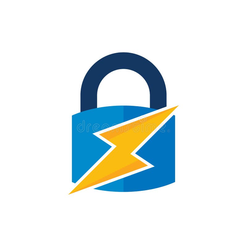 Lock Power Logo Icon Design Stock Vector - Illustration of icon ...