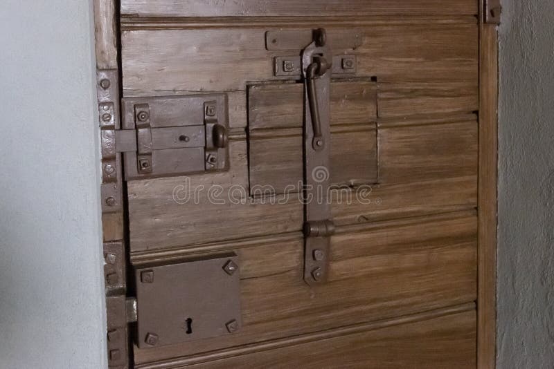 Big Lock on the Prison Cell Door Stock Photo - Image of dark, justice ...