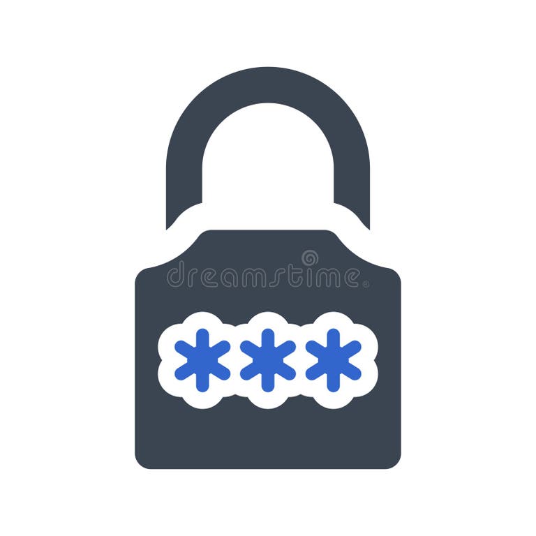Lock Protection Icon stock vector. Illustration of icon - 328881627