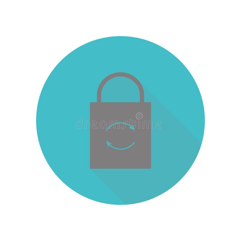 Lock Reload Long Shadow Icon. Simple Glyph, Flat Vector of Web Icons ...