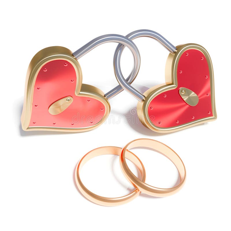 Lock Rings stock illustration. Illustration of married - 353373087